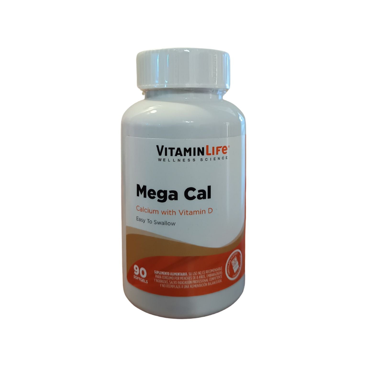 Mega Cal 90 capsulas Vitaminelife – Sch Group
